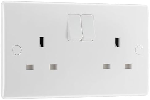 MK (ELECTRIC) Logic Plus Double Socket (K2745WHI) with Dual USB ...