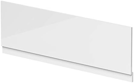 Affine Modern Tongue & Groove White MDF Front Bath Side Panel 1700mm ...