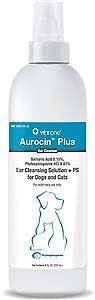 Amazon.com : VetOne Aurocin Plus+ Ear Cleanser for Dogs Cats 8oz : Pet ...