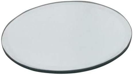 The Home Fusion Company 12 x 12CM Round Bevelled Edged Mirror Candle ...