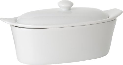 Amazon.com | Silvermark Butter Boat, White: Butter Dishes: Butter Dishes