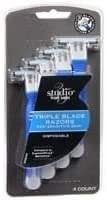 Amazon.com: Studio 35 For Men Triple Blade Disposable Razors, Sensitive ...