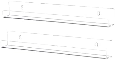 Amazon.com: 15 Inch Invisible Acrylic Floating Wall Ledge Shelf,Wall ...