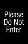 Amazon.com: Please Do Not Enter Sign Insert (12) : Home & Kitchen
