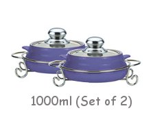 Buy Treo Party Perfect Pot Casserole Set of 2 - 1000 ml Online at Low ...