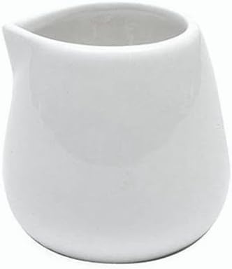 Chef-Hub White Ceramic Mini Milk Jug, Milk Creamer Pitcher Sauce, Syrup ...
