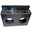 Amazon.com: Gate Lockbox Double Hole Weldable Steel 6 7/8" x 4 1/2" x 1 ...