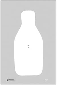 Amazon.com : STANDARD FBI-Q TARGET ON BRIGHT WHITE PAPER 100 PACK ...