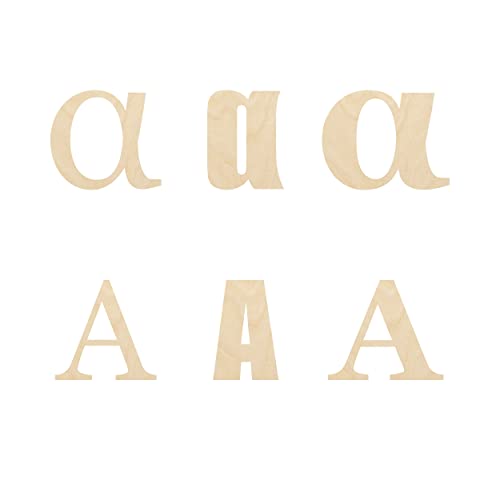 Amazon.com: Greek letter Alpha or Capital A-Multiple Sizes - Laser Cut ...