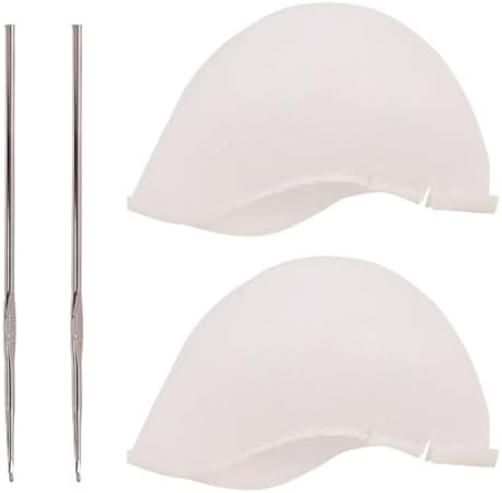 Amazon.com : LALAFINA Silicone Highlight Hair Cap with Needle, Reusable ...