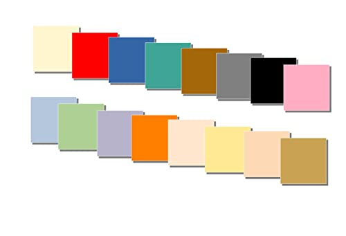 Amazon.com: 100 Square Note Cards: 2"x2" 2.5"x2.5" - Color Cardstock ...