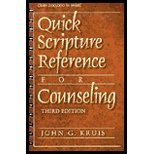 Quick Scripture Reference for Counseling by Kruis, John G. [Baker,2001] (Spiral-bound) 3rd ...