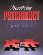 Mastering Psychology: Lefton, Lester A., Valvatne, Laura: 9780205131891 ...