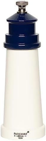 Amazon.com: Fletchers' Mill Lighthouse Pepper Mill, White/Cobalt - 6 ...