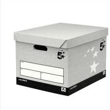 Amazon.com: 5 Star Storage Box Self-Assembly Grey [Pack 10]