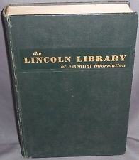 The Lincoln Library of Essential Information, Volu: Author Unknown ...