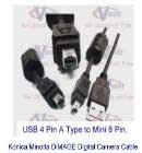 Amazon.com: Mini USB 8 Pin Digital Camera Cable 6 Ft 20284 : Electronics
