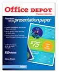 Amazon.com : Office Depot Premium Gloss Presentation Paper 8.5 x 11 ...