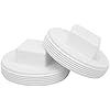 Amazon.com: 2Pack 4 Inch PVC Male Threaded Pipe End Cap 4" PVC Pipe ...