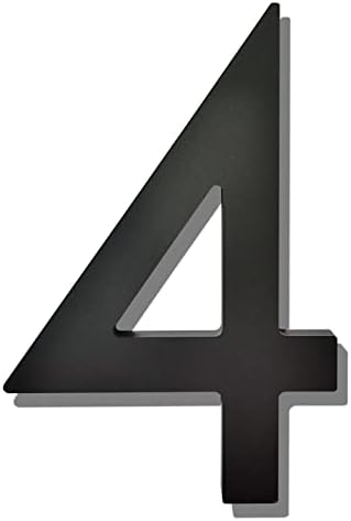 Ywonoby 5 Inch House Numbers for Outside-Large Modern 3D Floating Door ...