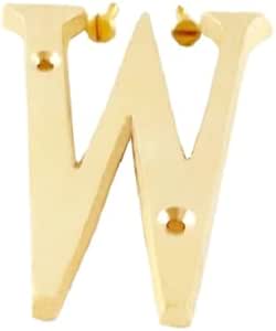 Amazon.com: 150 MM (6"Inch) Alphabet brass Letter Design Door House ...