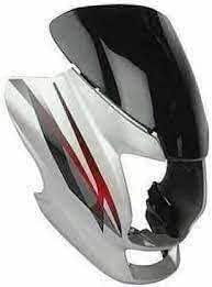Headlight Visor for Super Splendor New Model (Silver) : Amazon.in: Car ...