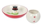 Snowman Top Hat Chip and Dip Serving Set | The Green Head