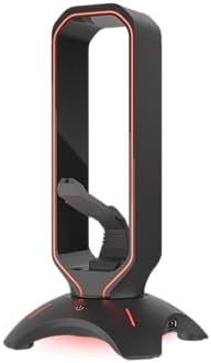 Genesis RGB Headphone Stand with Mouse Bungee and USB Hub, Gaming ...