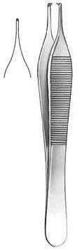 Amazon.com: Adson Tissue Surgical Forceps 4 3/4 inches 1x2 Teeth Satin ...