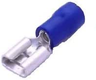 6.3mm Blue Female Lucar spade crimp auto electrical terminals ...