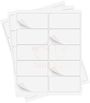 True-Ally 200 Pcs Waterproof Pearl White Vinyl Stickers(No Residue) for ...