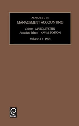 Amazon | Advances in Management Accounting: 1994 (3) | Epstein, Marc J ...