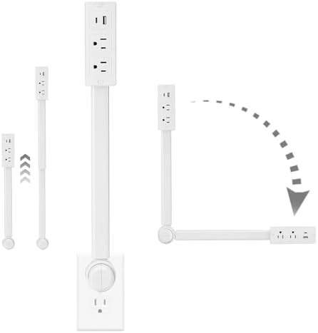 Amazon.com: Extendable Rotating Outlet,Expandable 18-27.5 Inches, with ...