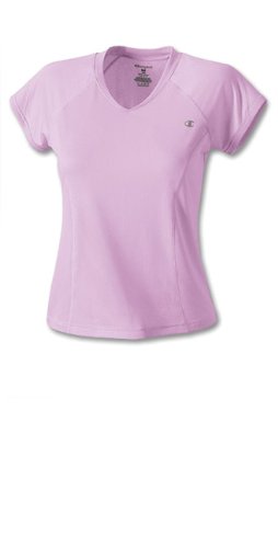 Buy Champion Women's Double Dry Texture Tee, Smoothie Pink, Large at ...