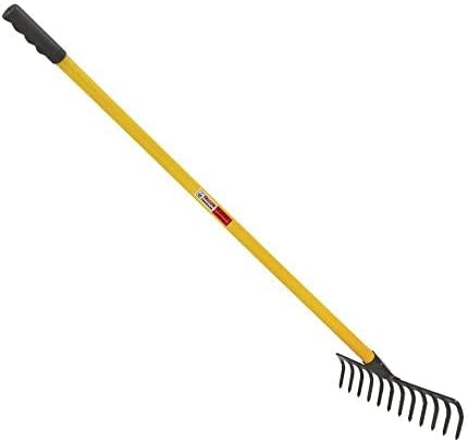 Falcon FRWH-12 Steel 12-Teeth Garden Rake with Steel Handle (Multicolor ...
