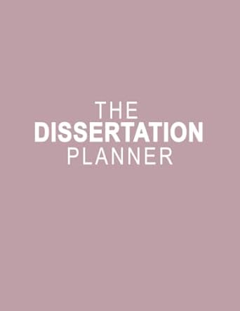 Dissertation Planner: The Ultimate Final Thesis Project Planner ...