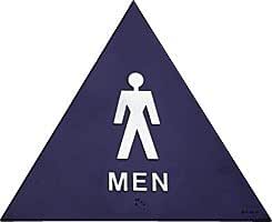 Amazon.com : CRL Men's Restroom Sign - 12" Triangle : Patio, Lawn & Garden