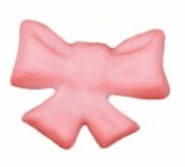 Amazon.com: 24pk Pink Bows Cupcake Dessert Sugar Decoration Toppers ...