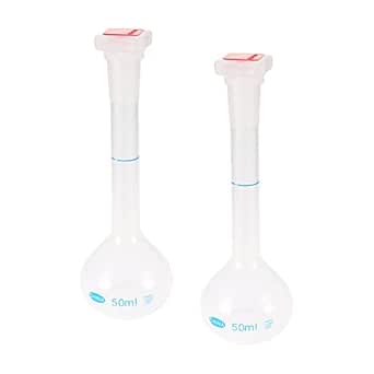 YOKIVE 2 Pcs Volumetric Measuring Flask, Plastic Flask with Long Neck ...