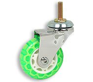 Cool Casters - Translucent Wheel Caster, Smoked Black Wheel Wheel ...
