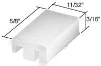 CRL 11/32" Wide Nylon Sliding Window Top Guide for Alenco Windows ...