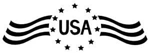 Amazon.com: Patriotic USA with Circle Stars - Pack of 4 - StickerVinyl ...