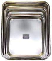 Amazon.com: Square Stainless Steel Pan, Small, I.D. 12x10.5in, 2.5 in ...