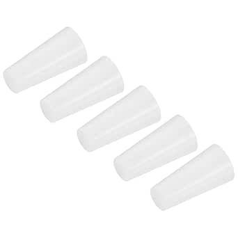 MECCANIXITY Silicone Rubber Tapered Plug 8mm to 13mm Solid White for ...
