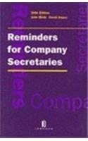 Reminders for Company Secretaries: Birds, John, Impey, David ...