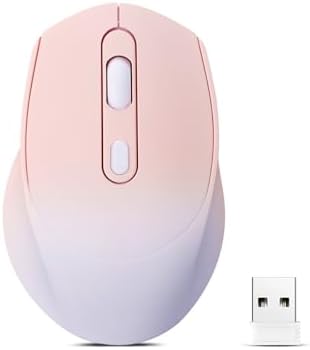 Amazon.com: Wireless Gradient Color Bluetooth Mouse,Dual Mode ...