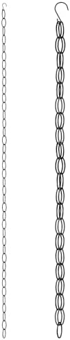 Amazon.com : Generic 16.5 FT Matte Black Rain Chain with Hooks - Rain ...