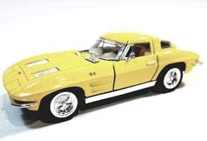 Amazon.com: Kinsmart Chevy Corvette 1963 Canary Yellow Stingray Hardtop ...