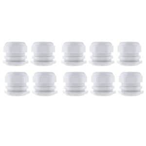 10x Waterproof PG48 Wire Cable Glands Clamp White Plastic Connector ...