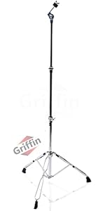 Amazon.com: GRIFFIN Cymbal Boom & Straight Stand 2 Pack Set (Percussion ...